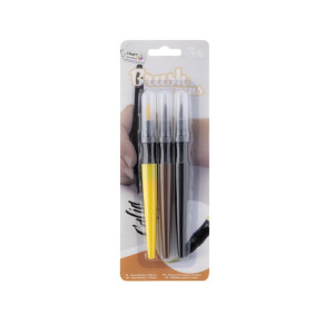 Set 120 markere Nassau Fine Art cu 2 capete tip liner si pensula in ...