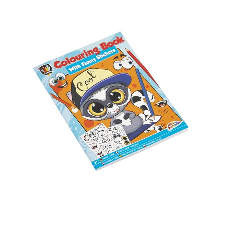 Carte de colorat A4 24 file si 2 file cu stickere | Contrastmarket