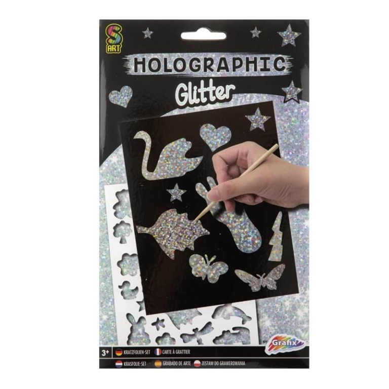 Set 4 fise razuibile cu sablon Scratch Art | Contrastmarket