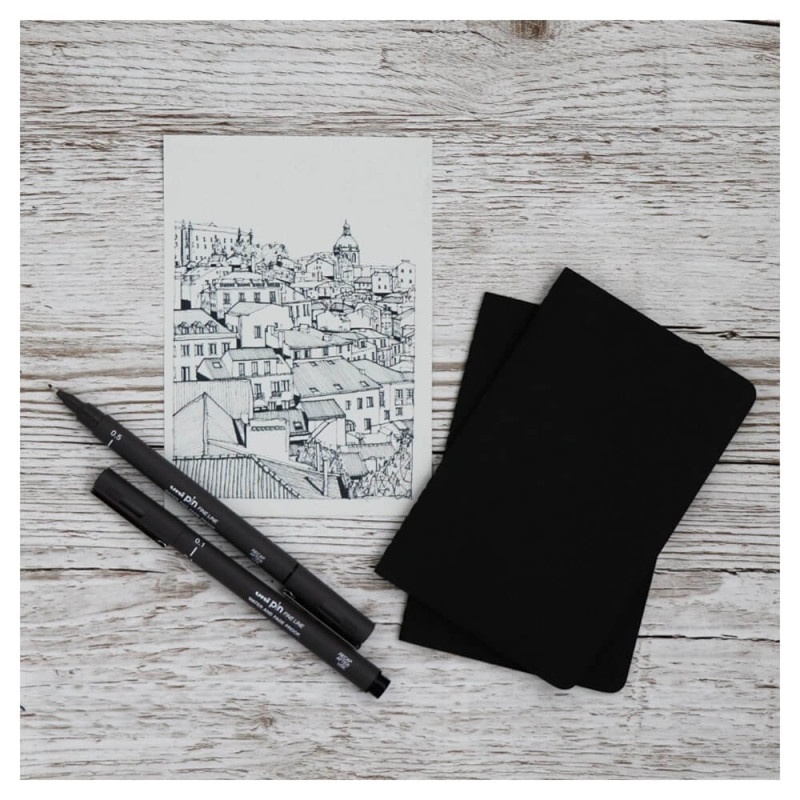 Set 18 linere Uni Pin in cutie cadou piramida | Contrastmarket