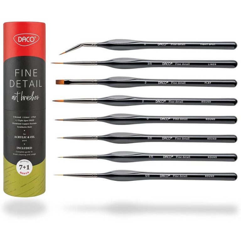 Set 7+1 pensule miniatura si detaliu Daco | Contrastmarket